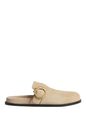 Dior Médaillon Buckle Mule - Nude
