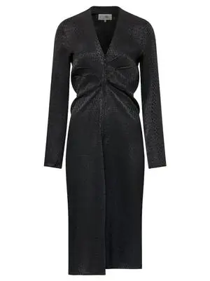 MAISON MARGIELA Jacquard Wrap Dress - Black