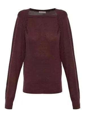 BY MALENE BIRGER Gwen Square-neck Sweater - Brown