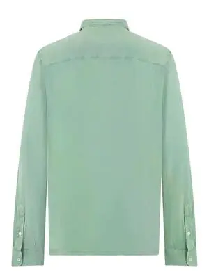 Fedeli Cotton Long-sleeve Shirt - Green