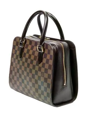LOUIS VUITTON Triana Damier Ebène Handbag - Brown