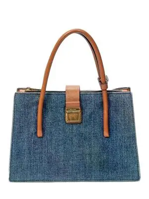 Miu Miu Push-lock Tote Bag - Blue