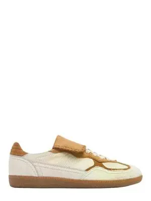 ALOHAS Beige Pony-hair Leather Lace-up Sneakers - Neutrals