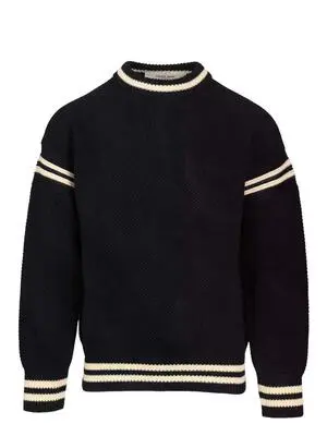 GOLDEN GOOSE Journey Waffle-stitch Sweater - Blue