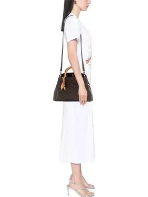 LOUIS VUITTON Monogram Montaigne Mm Satchel - Brown