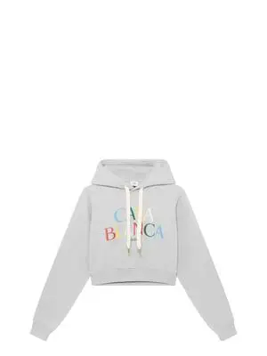 CASABLANCA Casablanca Paris Stacked Logo Hooded Sweatshirt