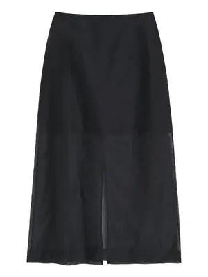 BY MALENE BIRGER By Malene Birger Esta Soft Organza Midi Skirt Black