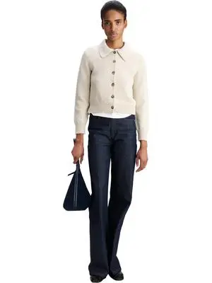A.p.c. Wool Collared Cardigan - Putty