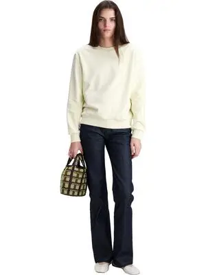 A.p.c. A.P.C. Logo Embroidered Organic Cotton Sweatshirt Bleach