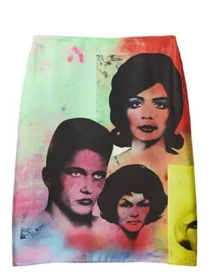 Versace Printed Silk Skirt - Multicolor