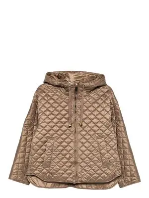 Max Mara Quilted Hooded Jacket - Multicolor