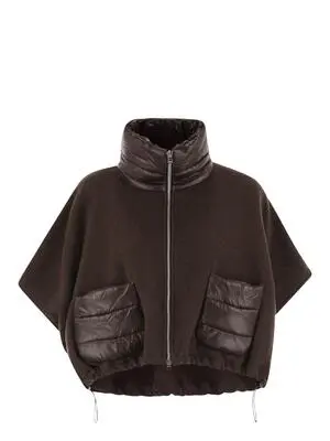 Herno Wool And Nylon Short Down Jacket - Multicolor