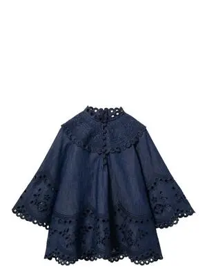 Zimmermann Mahon Denim Top - Multicolor