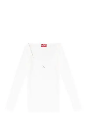DIESEL® DIESEL Ribbed Logo Cotton Top Multicolor