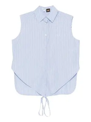 Loewe LOEWE Paula's Ibiza Sleeveless Cotton Shirt With Front Tie Detail Multicolor