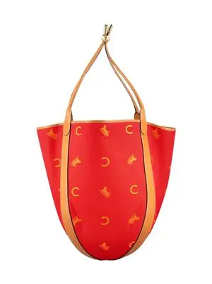 Celine Drop Large Jacquard Bucket Bag - Multicolor