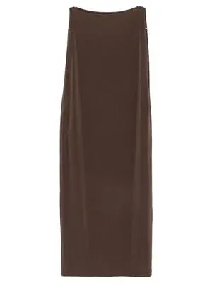 Issey Miyake Sleeveless Boat Neck Maxi Dress - Multicolor