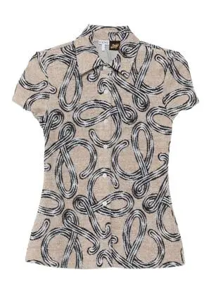 Loewe Cotton Blend Printed Shirt - Multicolor