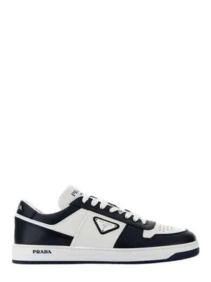 Prada Two-tone Leather Downtown Sneakers - Multicolor