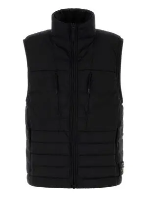 Stone Island Stretch Nylon Sleeveless Down Vest - Black