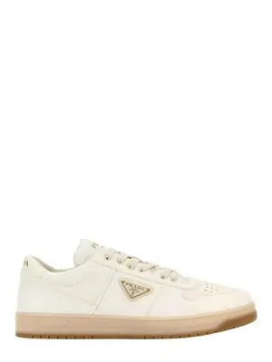 Prada Nappa Leather Downtown Sneakers - White