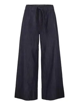 Max Mara Wide-leg Cotton Denim Trousers - Multicolor