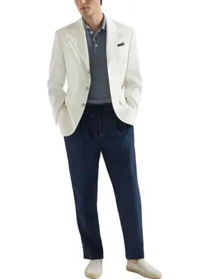 Brunello Cucinelli Linen Polo Shirt - Multicolor