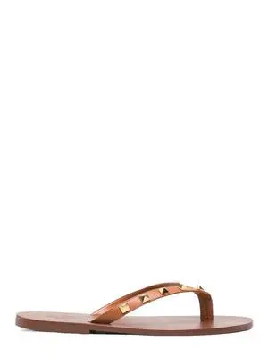 Valentino Garavani Rockstud Leather Thong Sandals - Multicolor