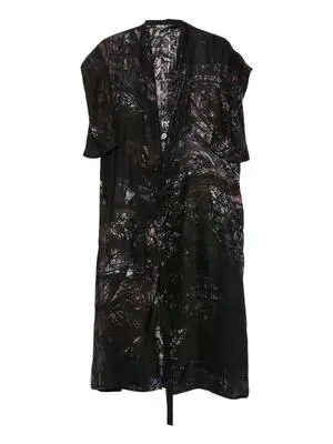 Yohji Yamamoto Belted Coat - Black