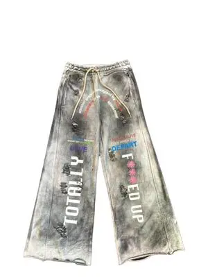 Astrum Graphic-print Track Pants - Grey