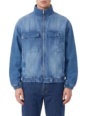CARRER Barrau Cotton Bomber Jacket - Denim