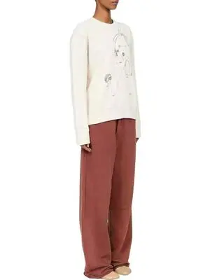 MAISON MARGIELA Horse Print Sweatshirt - Neutrals