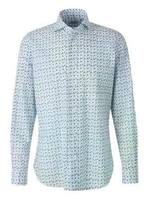 VINCENZO DI RUGGIERO Floral-print Button-down Shirt - White