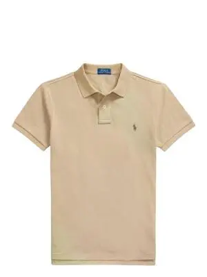 Polo Ralph Lauren Embroidered Cotton Polo Shirt - Neutrals