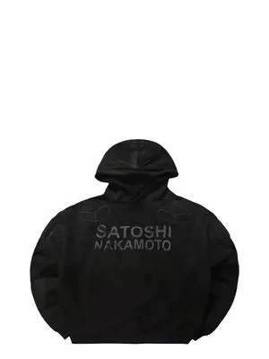 SATOSHI NAKAMOTO Padded Hoodie - Black