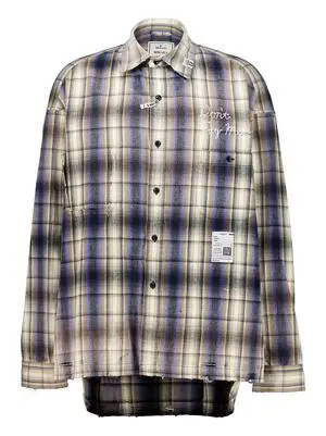 MIHARA YASUHIRO Beige Vintage Check Shirt