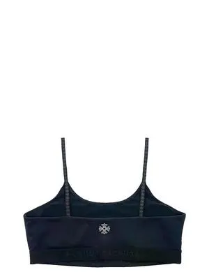 Chrome Hearts Logo Print Sports Bra - Blue