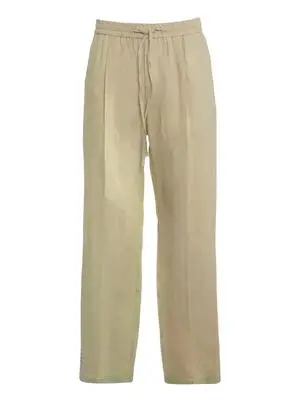 AMARANTO Drawstring-waist Pleated Trousers - Neutrals