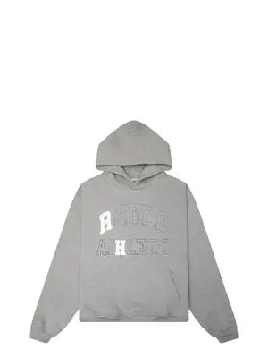 Rhude Athletic Logo-embroidered Hoodie - Grey
