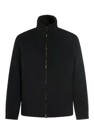 Herno Faux-fur Trim High-neck Jacket - Black