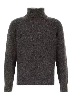 Brunello Cucinelli Melange Roll-neck Sweater - Grey