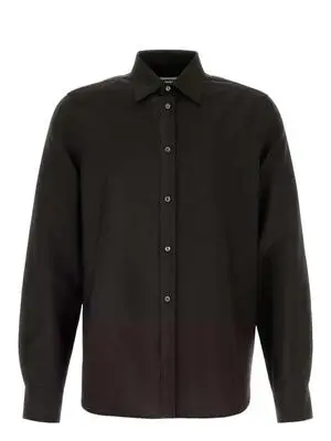 JIL SANDER Long-sleeve Button-up Shirt - Brown