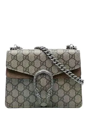 Gucci Gg Supreme Dionysus Crossbody Bag - Neutrals