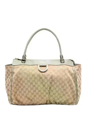 Gucci Gg Canvas Abbey D Ring Tote Bag - Neutrals