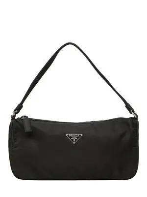 Prada Tessuto Pochette Shoulder Bag - Black