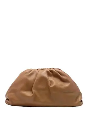 Bottega Veneta Lambskin The Pouch Clutch Bag - Brown