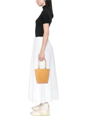 Burberry Leather Tote Bag - Brown