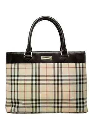 Burberry House Check Canvas Tote Bag - Neutrals
