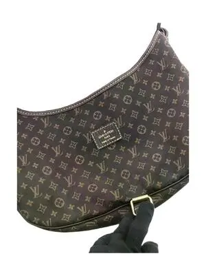 LOUIS VUITTON Monogram Mini Lin Saumur 30 Crossbody Bag - Brown