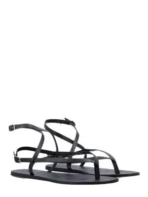 Manebí Calf Leather Multi-strap Sandals - Black